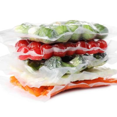 China Custom 30x30cm Storage Saver Frozen Food Packaging Bag Transparent Plastics Nylon Vacuum Seal Bags For Food Meat Fish And Nuts for sale