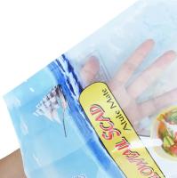 China Custom Printer Heat Seal Three Side Leak Proof Sleeves Vacuum Plastic Frozen Food Packaging Pouch Bag for sale