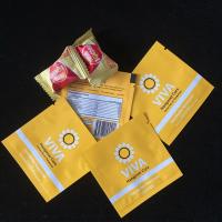 China Polysmarts Recyclable 3 Side Seal Heat Seal Bag Reclosable Aluminum Foil 3 Side Seal Bag With Customized Design for sale