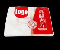 China Custom Printed Logo Meat PE Nylon Tear Notch Clear Heat Seal Packaging Bags Food Grade Vacuum Seal Bags for sale