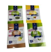 China Custom Printed Sachet Laminated 3 Side Seal Plastic Bags Spice Seasoning Sachet Edible Packaging Ziplock Mylar Bag for sale