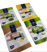 China Custom Printed Sachet Laminated 3 Side Seal Plastic Bags Spice Seasoning Sachet Edible Packaging Ziplock Mylar Bag for sale