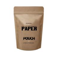China Doypack Ziplock Brown White Kraft Craft Paper Standing Up Pouches Food Powder Tea Coffee Packaging Zipper Bags for sale