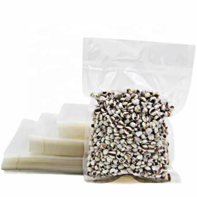 China In Stock And Custom Clear Transparent Nylon PE Laminated Plastic Food Storage Packaging Chamber Vacuum Sealer Bags for sale