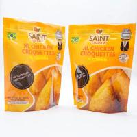 China Custom Frozen Standing Up Pouch Recyclable Roast Fried Food Packaging Bags With Zipper for sale
