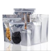 China Glossy Reusable Laminated Aluminum Foil Food Delivery Ziplock Bags Yin Yang Stand Up Pouch With Clear Front for sale