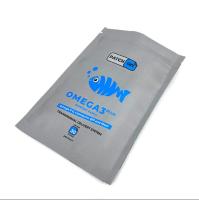 China Custom Printed Heat Seal Plastic Bags Food Grade Aluminum Foil Three-Side Seal Packaging With Reusable Zipper For Patches for sale