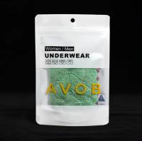 China Custom Resealable Stand Up Pouch Underwear Packaging Zip Lock Mylar Bags With Clear Window for sale