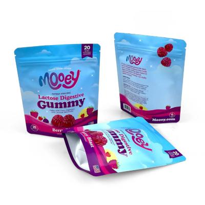 China Custom Printed Moisture-Proof Mylar Stand-Up Pouch Sealed Zipper Bag For Candy Tea Gift Nut Packaging for sale