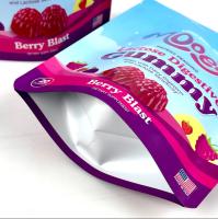 China Custom Printed Moisture-Proof Mylar Stand-Up Pouch Sealed Zipper Bag For Candy Tea Gift Nut Packaging for sale