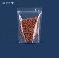 China Food Ziplock Clear Custom Print Stand Up Pouch Zip Lock Packaging Plastic Transparent Bag With Zipper for sale