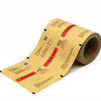 China Customized Kraft Paper Packaging And Plastic Film Roll For Tea Biscuits, Food Fries - Biodegradable And Food Grade for sale