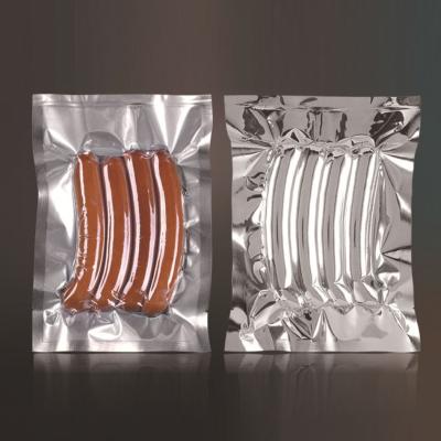 China Customized Food Grade Plastic, Pure Aluminum, Transparent 3-Side Sealed Vacuum Bag, Steaming Bag, Food Storage Packaging for sale