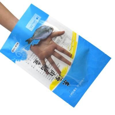 China Customized Printing, Heat Sealing, Laminating, Leak Proof Nylon Flat Bag, Plastic Meat And Fish Frozen Food Packaging, Vacuum Bag for sale