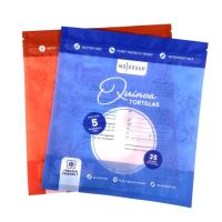 China Wholesale Custom Printing Three Sided Sealed Bag, Food Grade Polyethylene Plastic Bag, With Window And Reusable Biscuit Zipper for sale