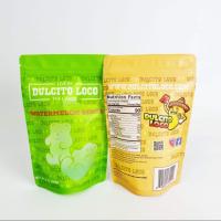 China Vertical Resealable Matte Finished Food Grade Snack Candy Bag With Transparent Window for sale