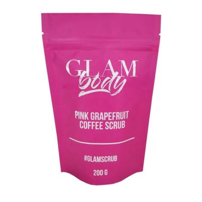 China Customized Printed Aluminum Foil Bath Salt Spice Coffee Food Packaging Zipper Lock Bag Plastic Polyester Film Soap Bag for sale