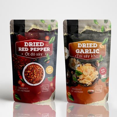 China Spice Packaging Bag Plastic Packaging Seasoning Paprika Food Packaging Bag Sealed Zipper Stand Up Pouch for sale