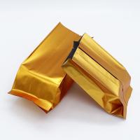 China Custom Logo Side Gusset Flat Bottom Stand Up Pouch Aluminum Foil Tea Bags With Heat Seal CPP & PE Plastic Food Packaging for sale