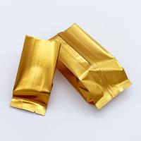 China Custom Logo Side Gusset Flat Bottom Stand Up Pouch Aluminum Foil Tea Bags With Heat Seal CPP & PE Plastic Food Packaging for sale