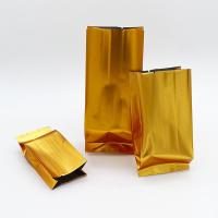 China Custom Logo Side Gusset Flat Bottom Stand Up Pouch Aluminum Foil Tea Bags With Heat Seal CPP & PE Plastic Food Packaging for sale