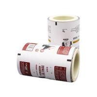 China Sachet Wrapper Film Roll Plastic Foil Material Pet/Al/Pe Custom Condom Packaging Sachet Liquid Honey Bee Packaging Film Rolls for sale