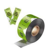 China Custom Print Plastic Foil Laminated Biodegradable Heat Sealable Wrap Powder Juice Stick Plastic Sachet Roll Film for sale