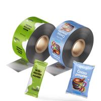 China Custom Print Plastic Foil Laminated Biodegradable Heat Sealable Wrap Powder Juice Stick Plastic Sachet Roll Film for sale