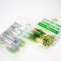 China Customized Digital Printing Transparent 1-Pound Chopped Okra Packaging Plastic Bag Vegetable Vacuum Bag for sale