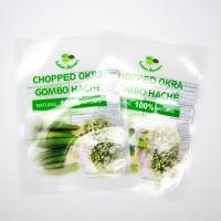 China Customized Digital Printing Transparent 1-Pound Chopped Okra Packaging Plastic Bag Vegetable Vacuum Bag for sale