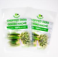 China Customized Digital Printing Transparent 1-Pound Chopped Okra Packaging Plastic Bag Vegetable Vacuum Bag for sale
