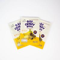 China Customized Digital Printing Thai Snacks Banana Oat Crispy Roll Back Sealed Bag Aluminum Food Packaging for sale