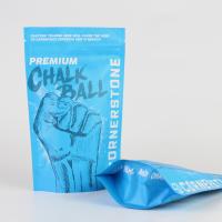 China Customized High Barrier Matte Powder Pen Ball Packaging Bag With Zipper And Aluminum Foil Upright Bag for sale
