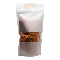 China White Cowhide Bag (Standing Bag) With Small Window, Custom Printed Zipper, Kraft Paper Standing Bag/Food Packaging Bag for sale
