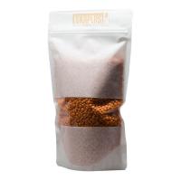 China White Cowhide Bag (Standing Bag) With Small Window, Custom Printed Zipper, Kraft Paper Standing Bag/Food Packaging Bag for sale