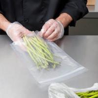 China Custom Printed Wholesale Transparent Nylon Vacuum Bag One Side Clear Pouch For Meat Or Vegetables for sale