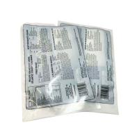 China Custom Printed Logo Hot Seal Bags Three Side Sealed Frozen Food Packaging Plastic Vacuum Bags Meat Packaging With Window for sale