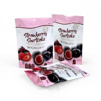 China Custom Printed Freeze Dried Fruit Bags Resealable Stand Up Three Side Seal Flat Pouch Dry Fruit Packaging Snack Bags for sale