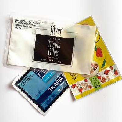 China 2.5 Mil To 10 Mil Three Side Seal Pouch For Frozen Fish , Nylon PE 3 Side Seal Sachet for sale