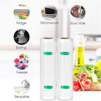 China 2 Rolls Pack Commercial PA Nylon Vacuum Pack Embossed Storage Vacuum Seal Sealer Bag Rolls For Food for sale