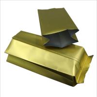 China 15x7cm+2cm 25g Tea Side Gusset Pouch Packaging Gravure Printing for sale