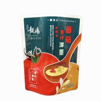 China 50um To 200um Custom Plastic Bags For Food With Euro Hole And Window PA for sale
