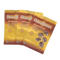 China Gold Mini Aluminium Foil Stand Up Zipper Packing Bags Rice Cake Food Packaging for sale