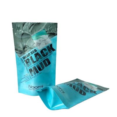 China Sea Salt Plastic Glossy Surface Stand Up Pouch For Mud Packaging for sale