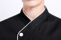 China White Cutton White Edage Black Chef Suit for sale