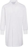China Two Sides Insert Pocket Dustcoat White Rib Knit Cuff Work Clothes for sale