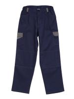 China 230 GSM 65% Polyester 35% Cotton Unisex Dark Blue Twill 2/1 Pants Pocket Cover Casual Work Clothes for sale