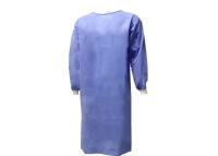 China Unisex SMS+PE 53GSM Disposable Ultrasonic Seaming Gown With Ties for sale