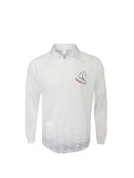China 180GSM 100% Polyester Long Sleeve Men T-SHIRT & POLO Sublimation Printing Gradient Color Pattern for sale