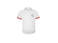 China 100% Polyester Men Short Sleeve Polo Shirts Gradient Color Pattern for sale